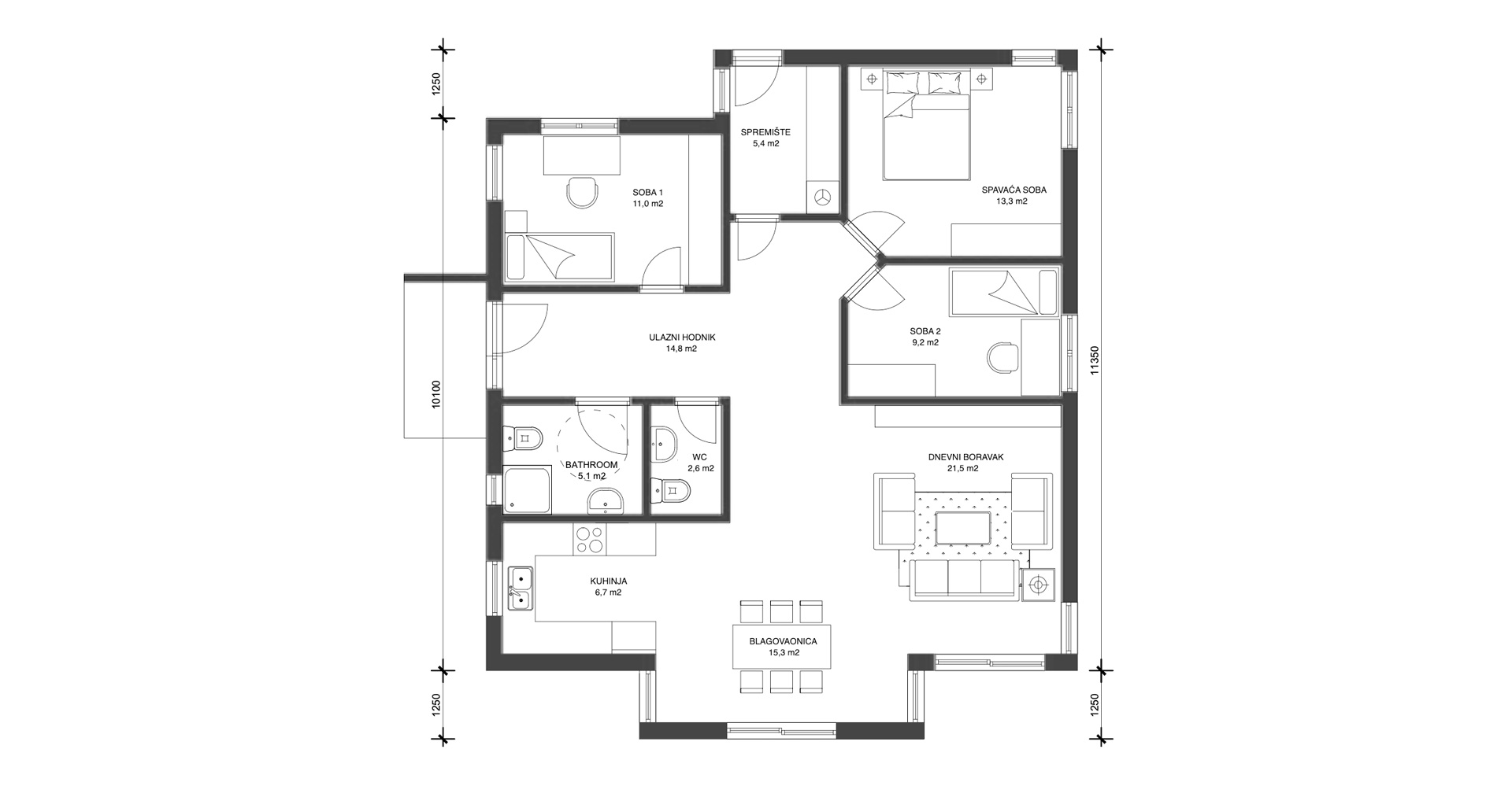 Montažna kuća Korčula - Katalog kuća - Radman Homes