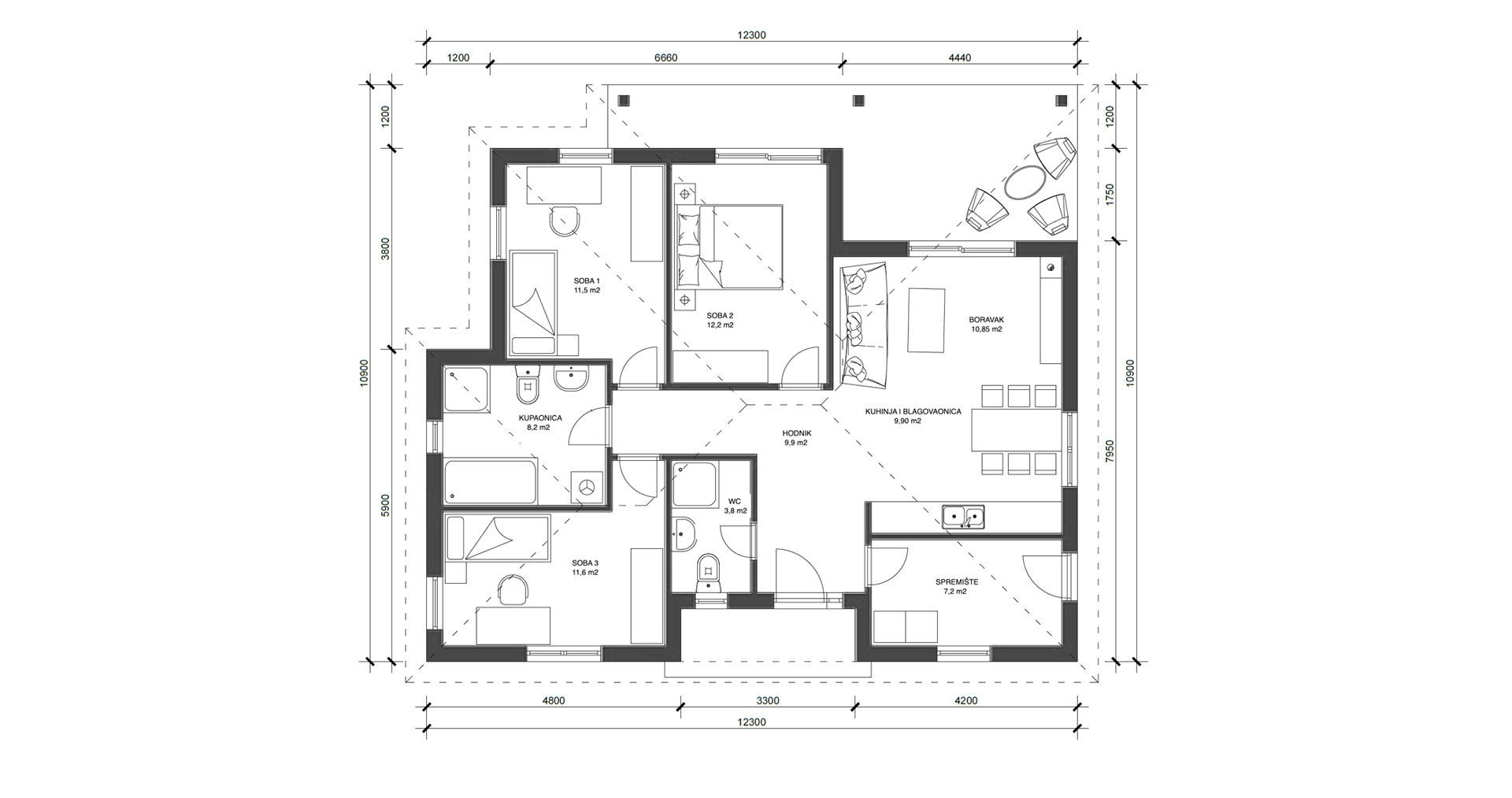 Montažna kuća Split - Katalog montažnih kuća - Radman Homes