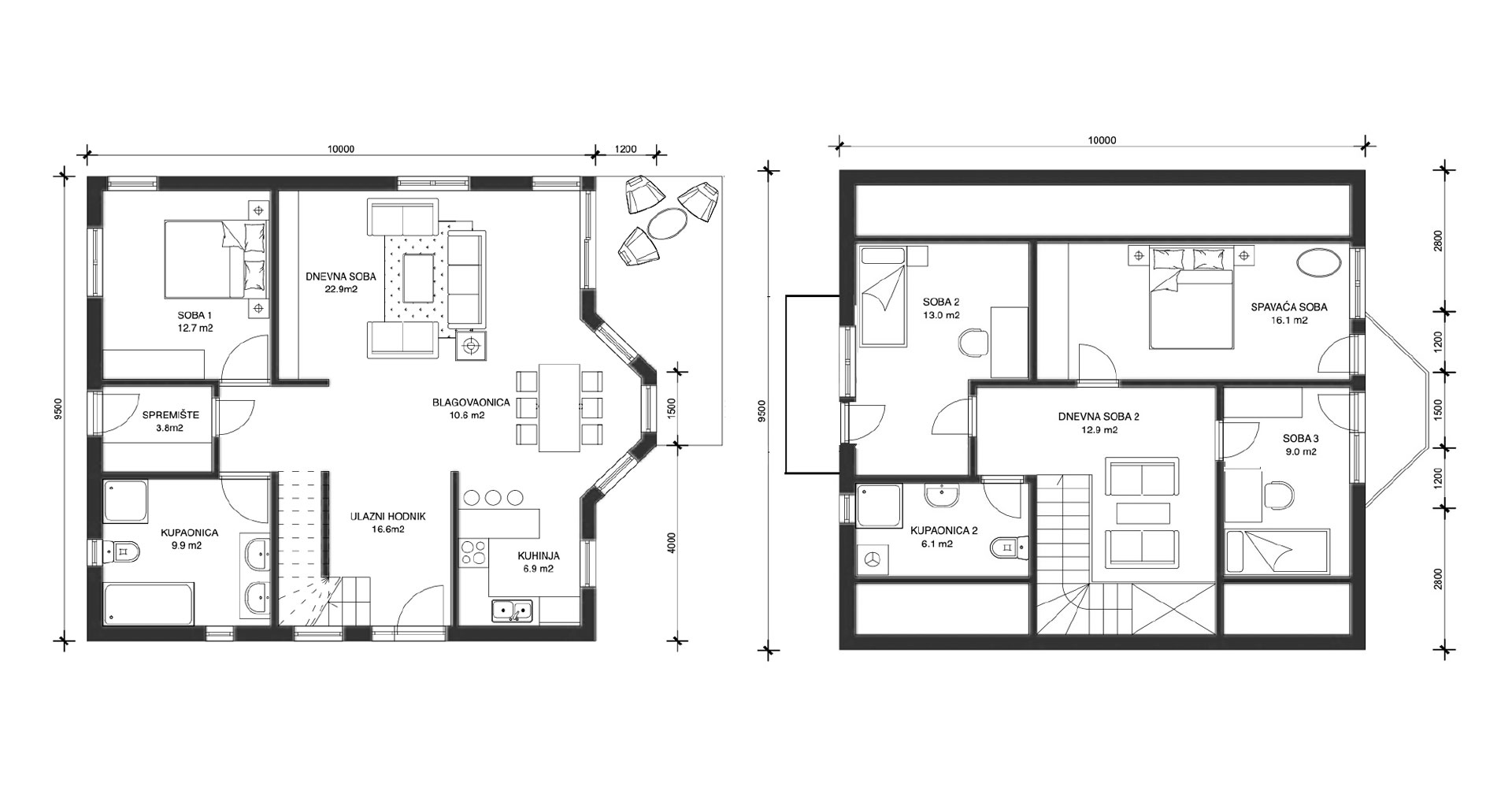 Montažna kuća Cres - Katalog montažnih kuća - Radman Homes